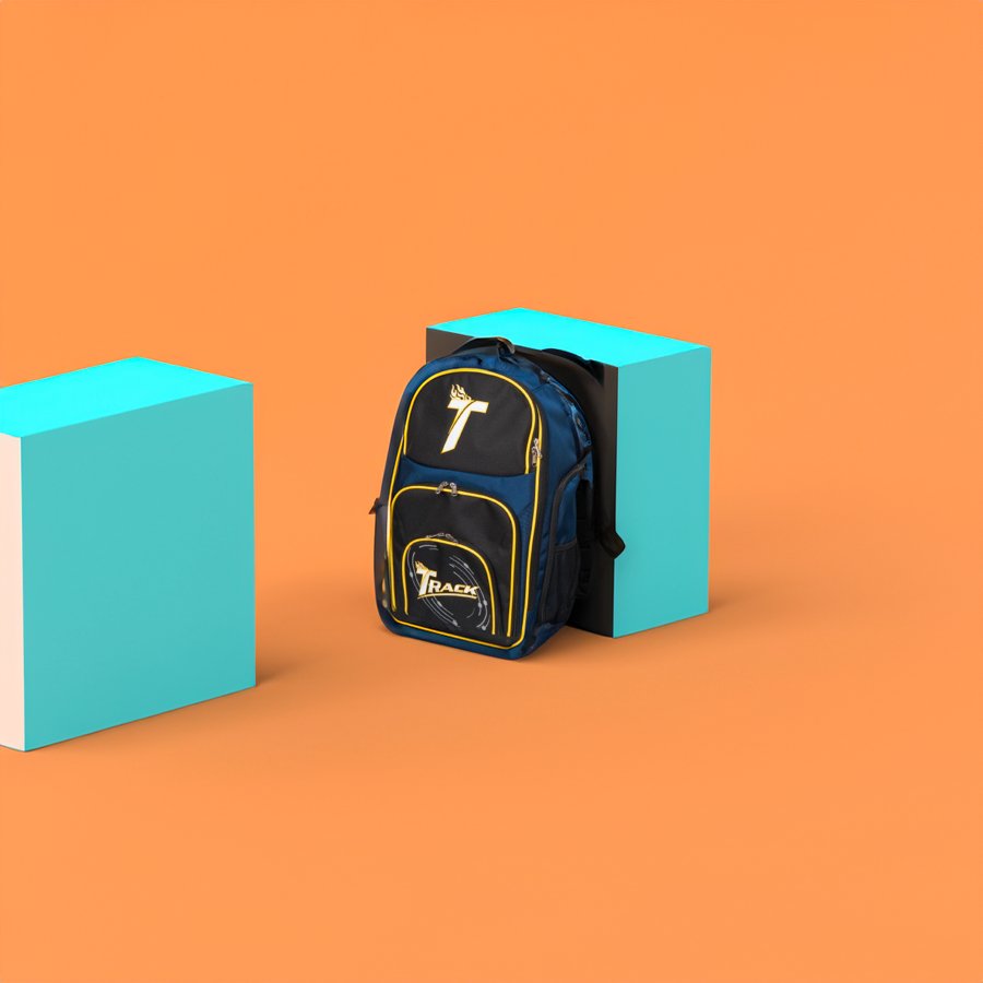 Sac TRACK PREMIUM BACKPACK BLACK/NAVY/YELLOW – Bowling Stars